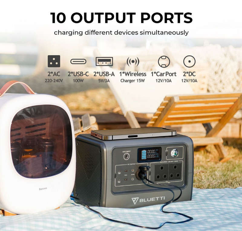 Inverters - Bluetti EB70 Portable Power Station 1000W 716Wh for Power outage SA Plug for sale in ...